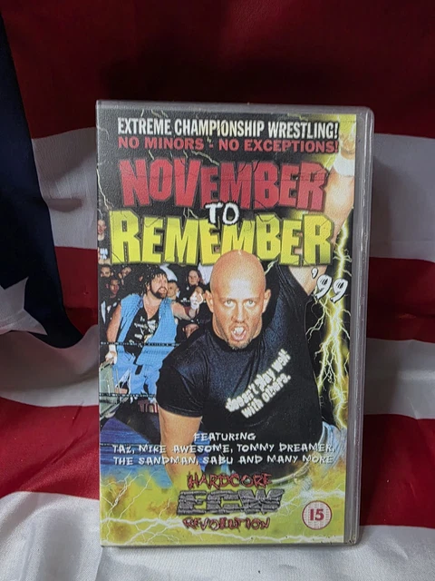 ECW NOVEMBER TO Remember '99 VHS Video WWE WWF WCW Wrestling £8.64 ...