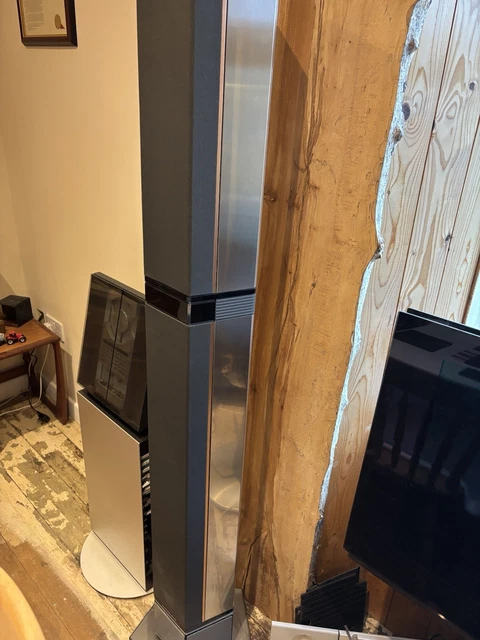 PAIR TALL FLOORSTANDING Wired 2.0 Standing Speakers Grey/Black £363.70 ...