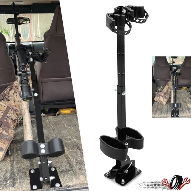 UTV VERTICAL GUN Rack 2 Rifle Shotgun UTV Floor Mount Adjustable Height ...
