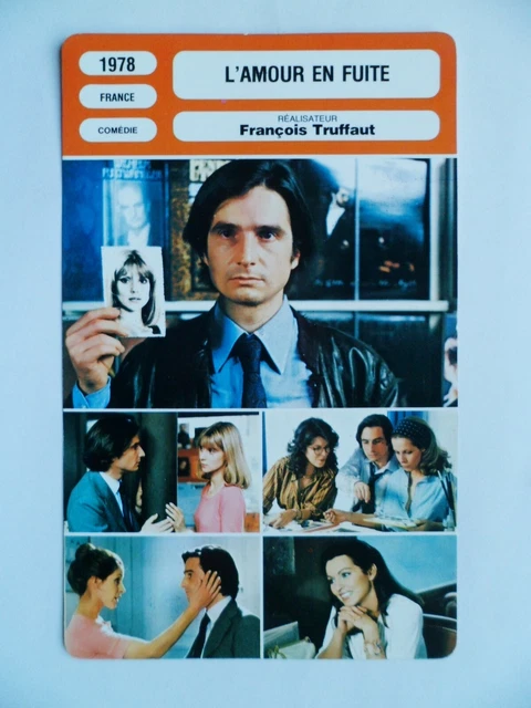 CARTE FICHE CINEMA 1978 L'AMOUR EN FUITE Jean Pierre Leaud Marie France ...
