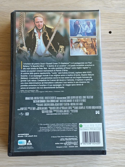MASTER AND COMMANDER Russell Crowe - Vhs Miramax Vi 5242 Ex Noleggio ...