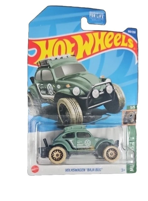 HOT WHEELS VOLKSWAGEN Baja Bug sarcelle avec jantes noires 160/250 2022 ...