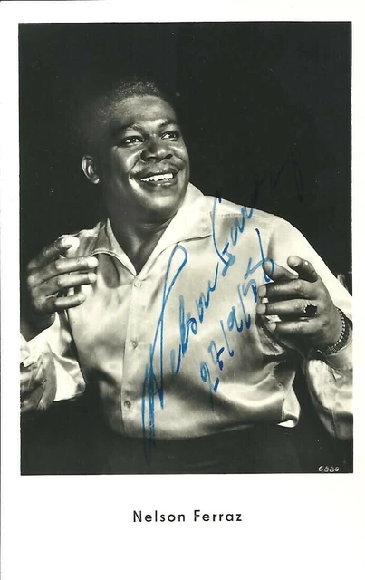 Nelson Ferraz Original Autogramm Signierte Postkarte 50er Jahre Eur 8
