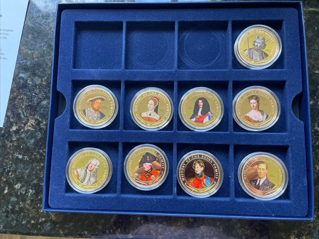 WESTMINSTER COIN COLLECTION - History of the Royal Family Coloured ...