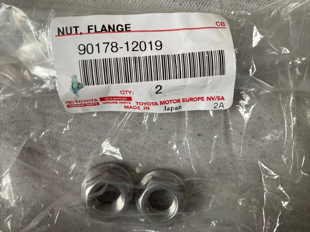 GENUINE TOYOTA OEM FRONT SUSPENSION LOWER BALL JOINT NUT RH/LH 90178 ...