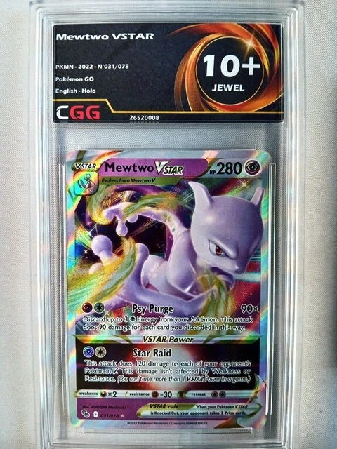 CARTE POKEMON ENGLISH Mewtwo VSTAR (PGO 031) Pokémon GO CGG 10+ 26520008 EUR 20,00 - PicClick FR