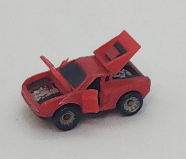 MICRO MACHINES 1988 Galoob '80s Red Ferrari Testarossa Deluxe Open Door ...