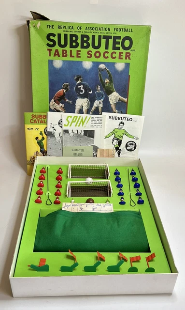 VINTAGE SUBBUTEO TABLE Soccer Continental Club Edition Complete Boxed Set £29.99 - PicClick UK