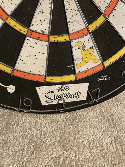 VINTAGE CIRCA 2000 The Simpsons Homer Simpson Unicorn Dartboard ...