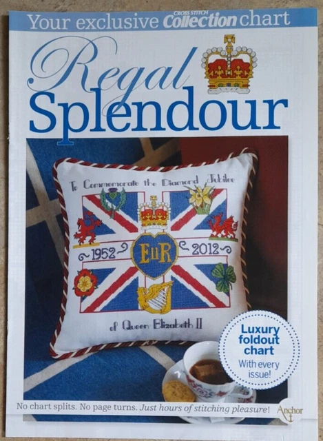 CROSS STITCH ROYAL Chart - REGAL SPLENDOUR Jubilee Celebration Colour ...