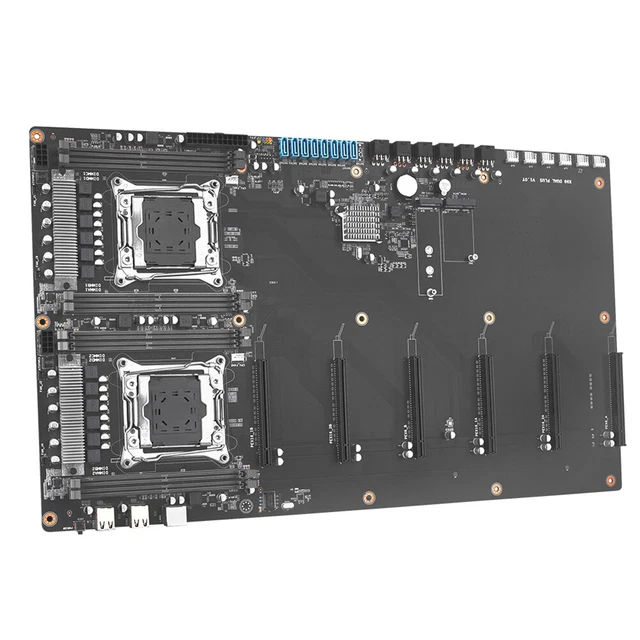 X99 Dual Plus Mining Motherboard 8 Sata3 0 Lga 2011 3 V3 V4 Cpu Socket