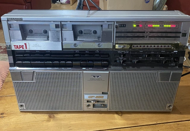 SHARP GF-555 BOOMBOX Ghetto Blaster Vintage Retro Radio/Cassette 80s £105.00 - PicClick UK