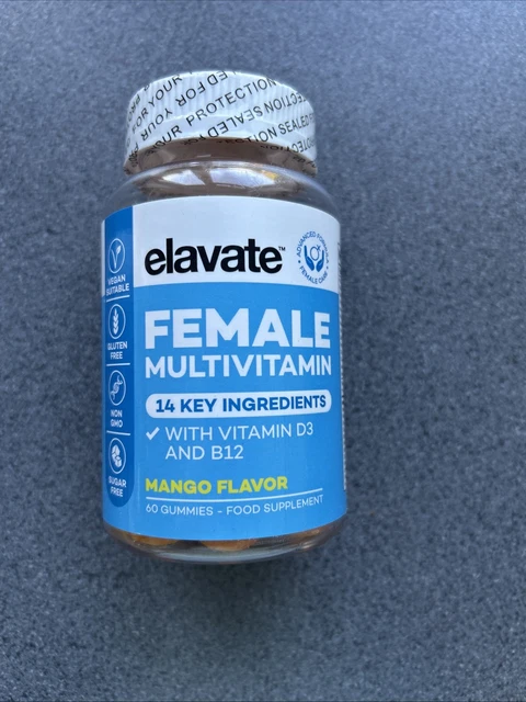 ELEVATE FEMALE MULTIVITAMIN 60 Gummies Mango Flavour £5.43 - PicClick UK