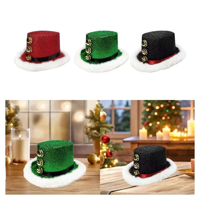 CHRISTMAS TOP HAT Headgear for Nightclub Stage Performance Party ...