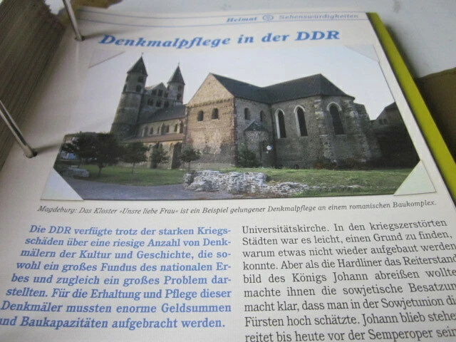 DDR HEIMAT SEHENSWÜRDIGKEITEN Denkmalpflege in der DDR EUR 3,67 - PicClick DE