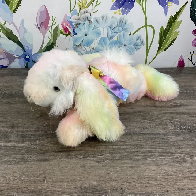 PEOPLE PALS FLOPPY Bunny Plush 16" Pastel Rainbow Colors A&A Easter ...
