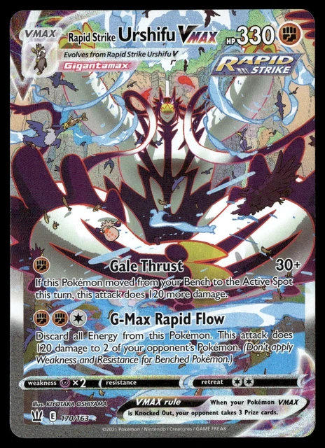 POKEMON TCG: RAPID Strike Urshifu Vmax Alt Art 170/163 stili di ...