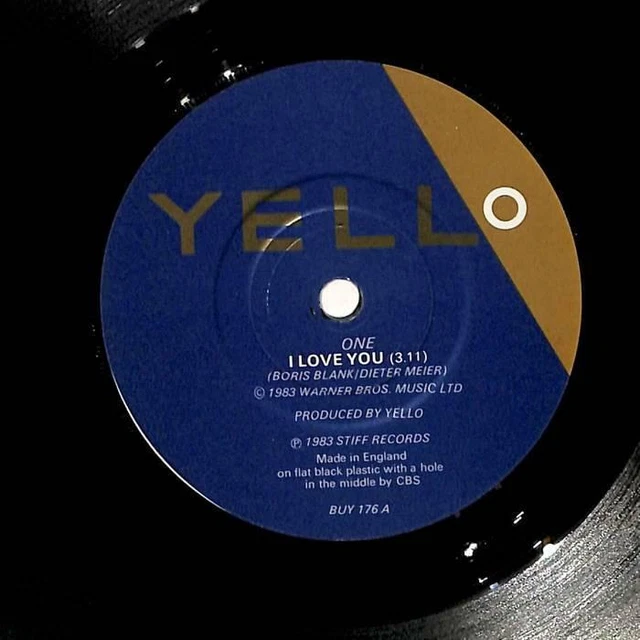 YELLO I LOVE You UK 7" Vinyl Record Single 1983 BUY176 Stiff 45 VG EUR ...