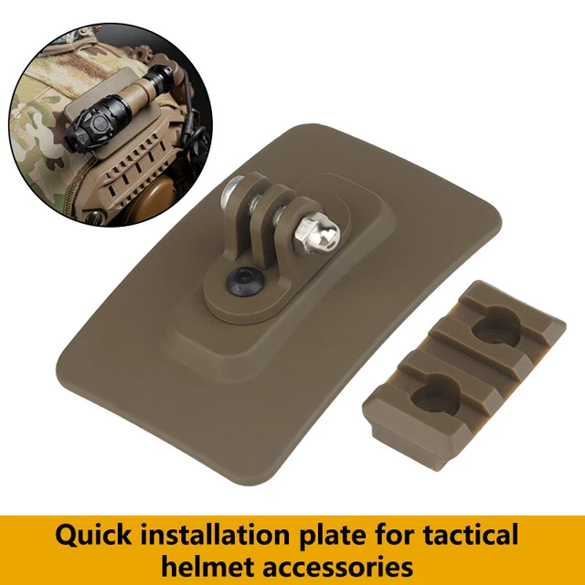 MILITARY HELMET CAMERA Adapter Flashlight Holder Tactical Helmet ...