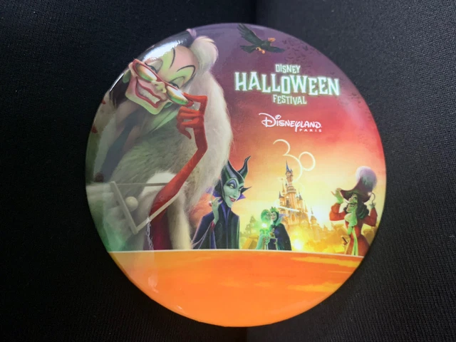 DISNEY BUTTON BADGE Halloween festival disneyland paris 2022. 30 years ...
