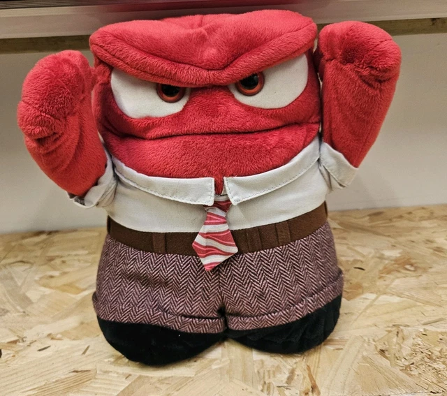 DISNEY STORE PIXAR INSIDE OUT Animated Talking & Moving ANGER Plush 9 ...