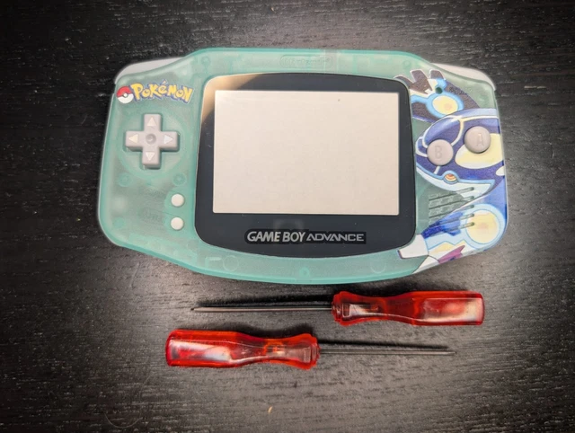 NINTENDO KYOGRE POKEMON Complete Shell Kit Game Boy Advance Housing GBA ...