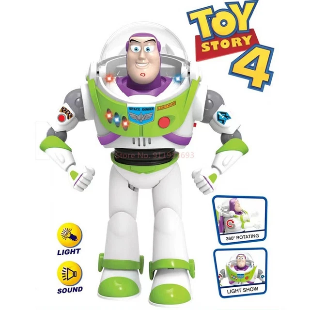 ACTION FIGURE BUZZ Lightyear Toy Story Pixar Elettrico Luminoso con Ali ...