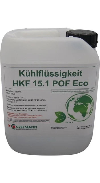 CONZELMANN KÜHLMITTEL HKF 15.1 POF ECO 10 kg Kanister Frostschutz bis -15 °C EUR 69,41 - PicClick DE