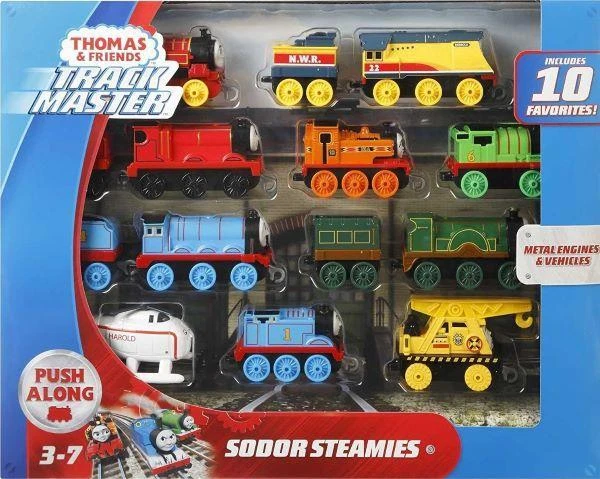 THOMAS & FRIENDS TrackMaster Sodor Steamies 10 Push Along Trainset £23. ...