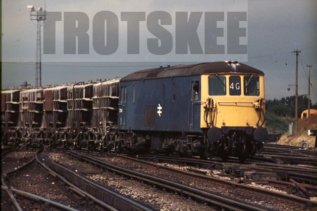 35MM SLIDE BR British Rail Electric Loco Class 73 73114 Tonbridge 1975 ...