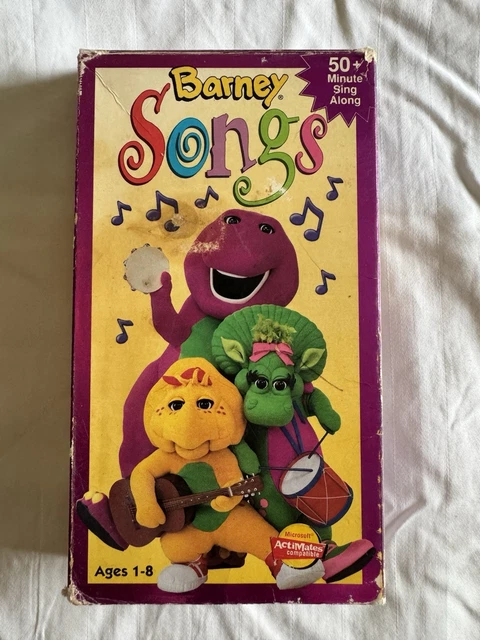 BARNEY SONGS VHS Tape 1995 Video Lyons Group Kids 50 Minute Sing Along ...