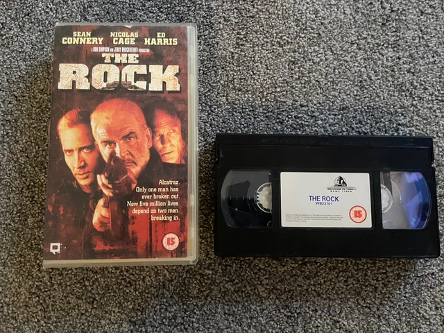 THE ROCK - VHS - Sean Connery / Nicholas Cage / Ed Harris - Fully ...