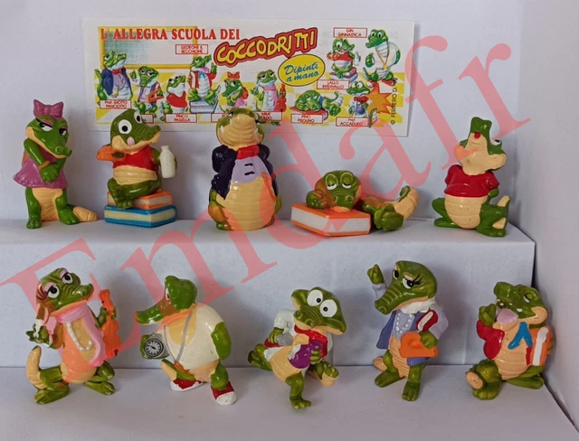 KINDER SORPRESA COCCODRITTI ( Coccodrilli) Serie Completa 10pz + 1 ...