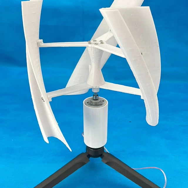 MICRO WIND TURBINE Vertical Axis Brushless DC Generator 3D Printed PAL ...