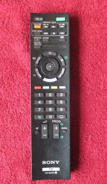 GENUINE ORIGINAL SONY RM-ED022 TV remote Control Tested and Cleaned £12 ...