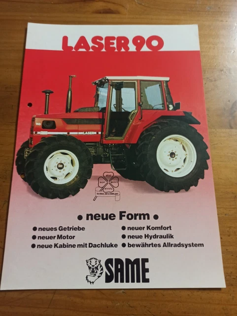 PROSPEKT SAME LASER 90 Broschüre Traktor Schlepper H EUR 24,90 ...