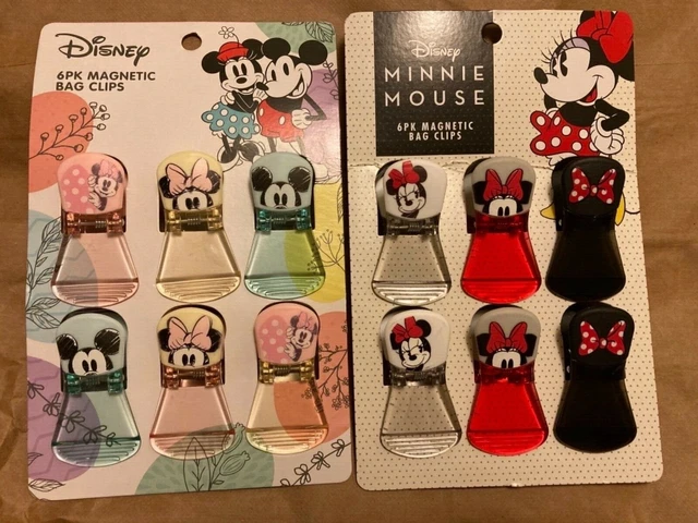 DISNEY MAGNETIC BAG clips. Mickey and Minnie Mouse. 6 pack. $17.00 ...