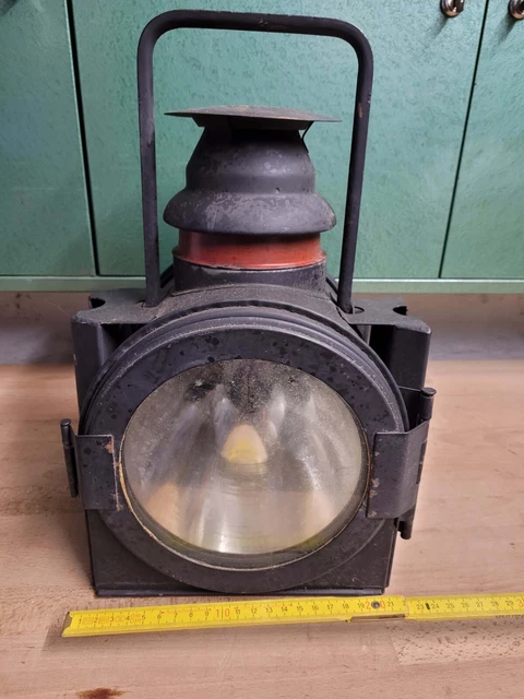PETROLEUMLAMPE ZUGSCHLUSSLATERNE DR Deutsche Reichsbahn DDR Eisenbahn ...