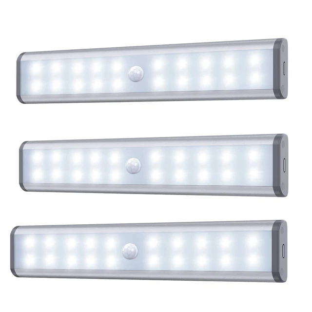 MOTION SENSOR CABINET Lights, 20 LED Wireless Under Cupboard Light with ...