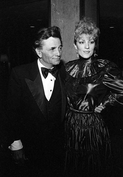 PETER FALK AND Shera Danese Circa 1980's Celebrity Film TV Historic Old ...