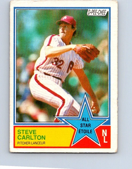 BASEBALL CARD O-PEE-CHEE 1983 Philadelphia Phillies Steve Carlton All ...