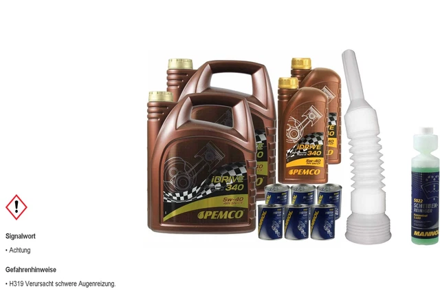 12L PEMCO HUILE moteur idrive 340 5W-40 Api Sn / Cf Incl. Additif ...