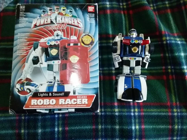 VINTAGE POWER RANGERS Turbo Deluxe Robo Racer Megazord action figure ...
