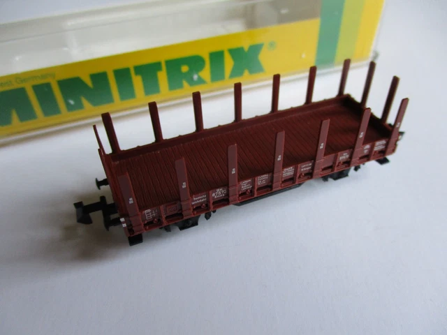 MINITRIX N GAUGE Deutsche Reichsbahn stake wagon, boxed £5.00 - PicClick UK