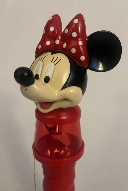 DISNEY ON ICE Minnie Mouse Bow Spinning Light Toy Wand Night Time Dark ...