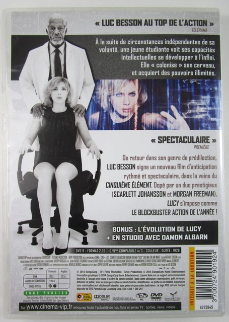 DVD LUCY LUC Besson Scarlett Johansson DVD Zone 2 PAL Fr Version ...