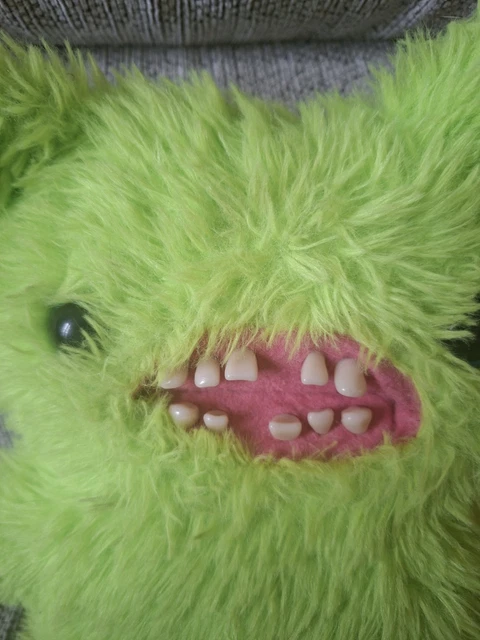 FUGGLER SCREECH - Bright Green Fluffy Fuggler - Blue Eyes Fluffy Funny ...