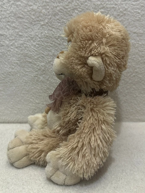 TOYS R US Animal Alley vintage monkey beige soft toy plush belly ...