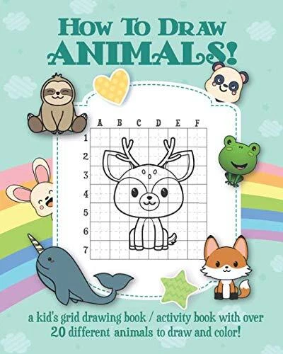 HOW TO DRAW Animals: a grid drawing..., Books, Grid Dra £5.99 - PicClick UK
