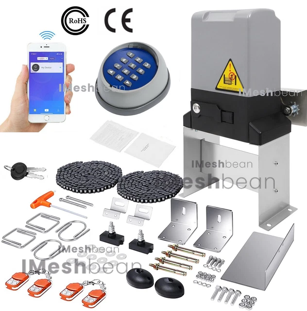 3100LBS ELECTRIC AUTOMATIC Sliding Gate Opener Motor Keypad APP Control ...